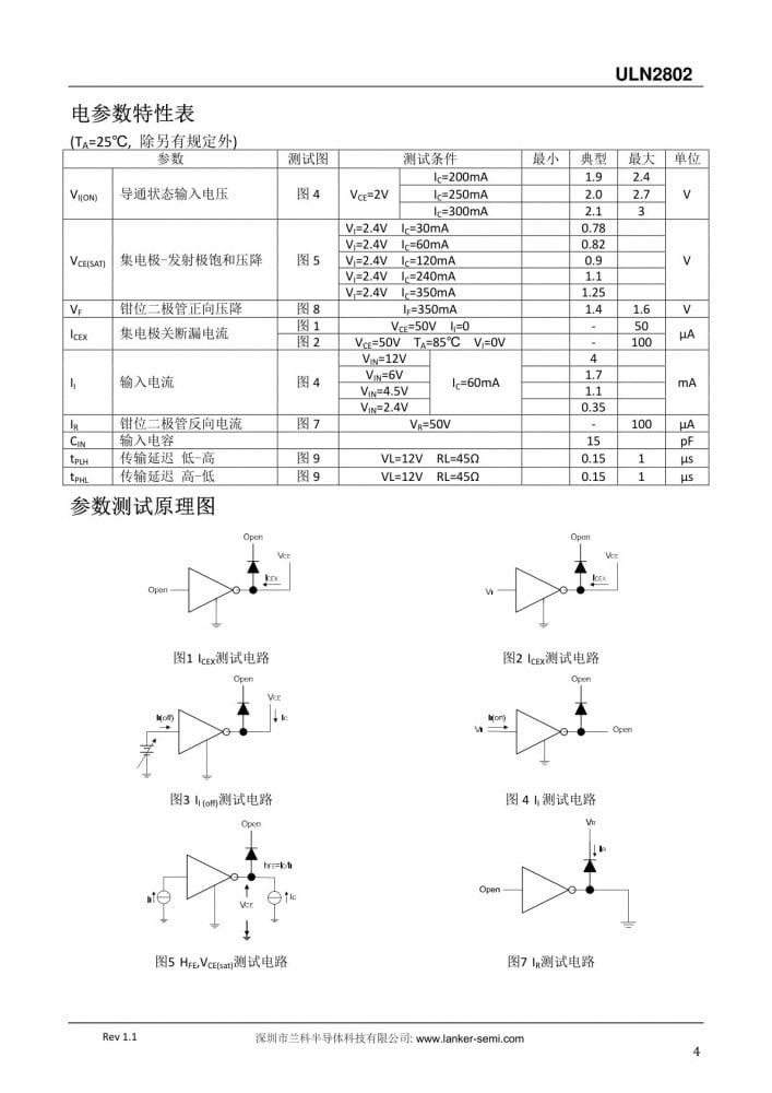 ULN2802 datasheet page 4