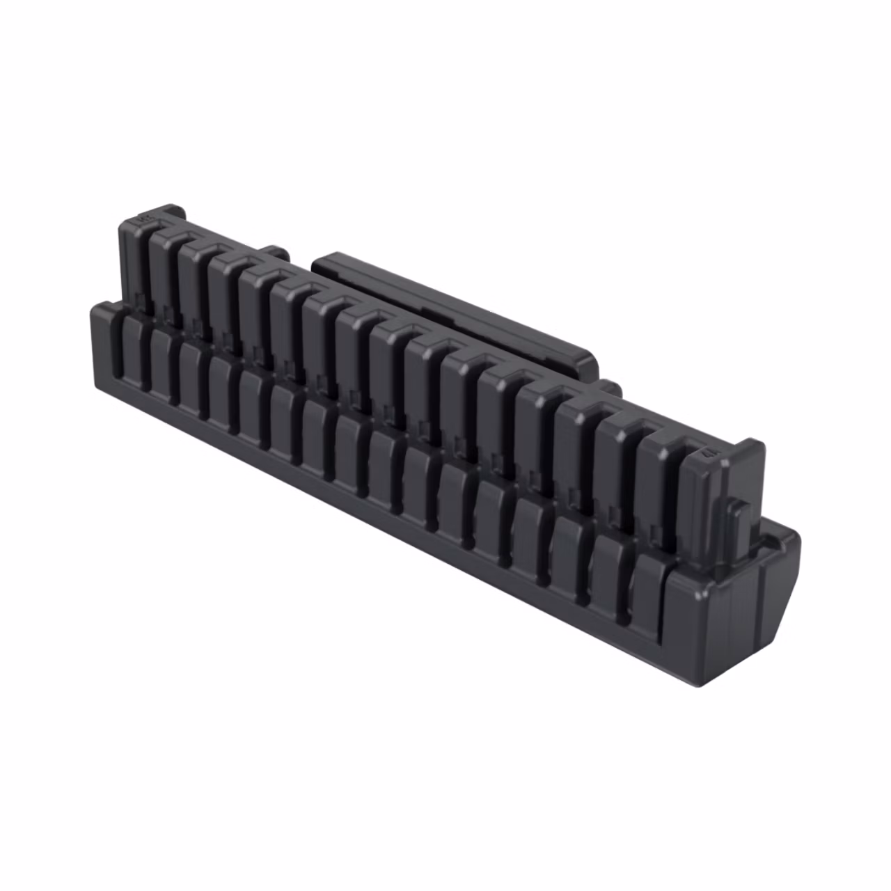 1.50mm Pitch, Micro-Lock Plus Receptacle Crimp Housing, Single Row, Positive Lock, 16 Circuits, Black for sale