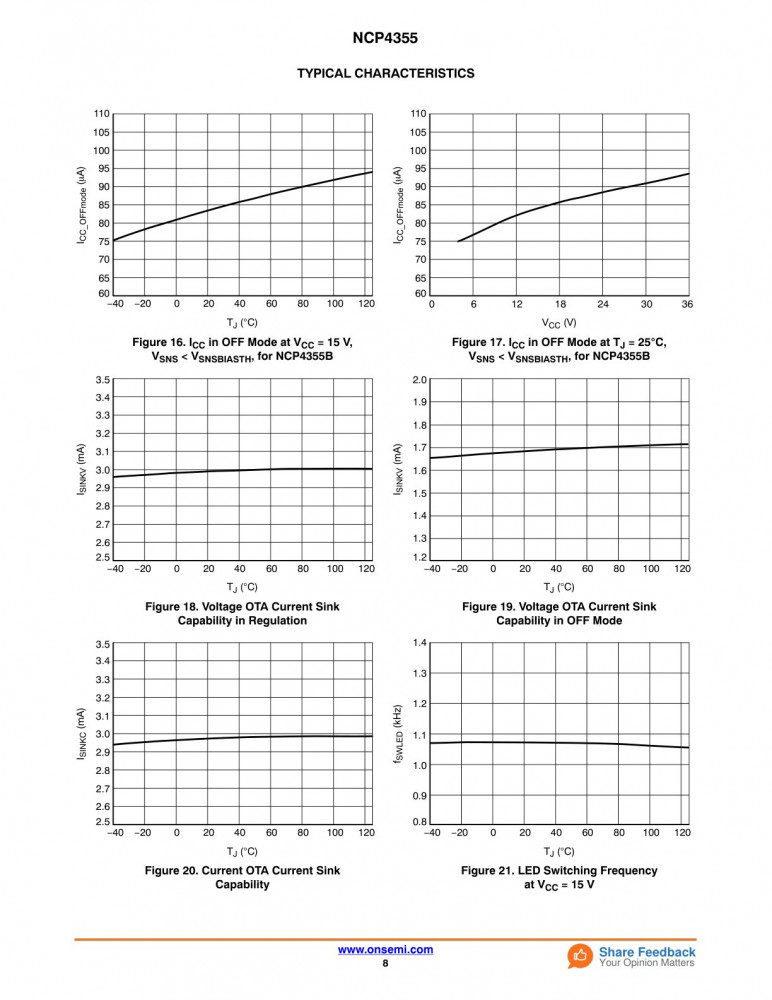 NCP4355 document preview, page 8
