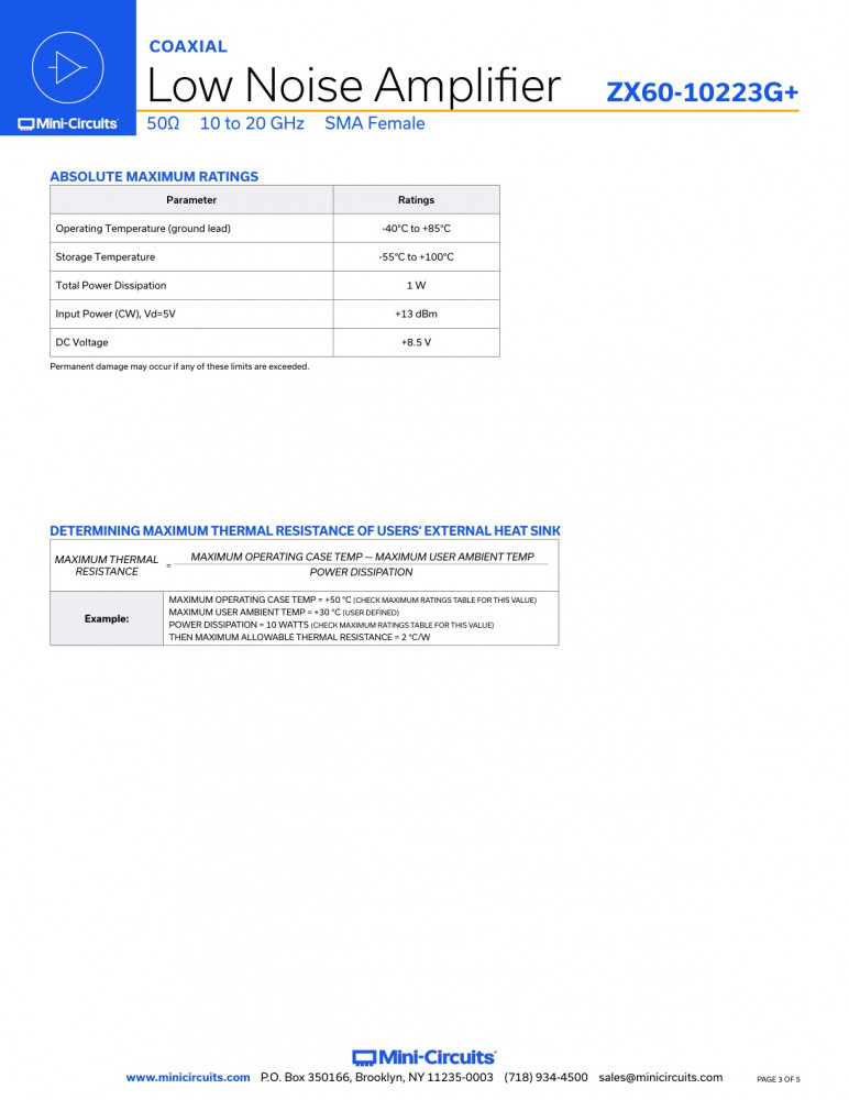 ZX60-10223G+ datasheet page 3