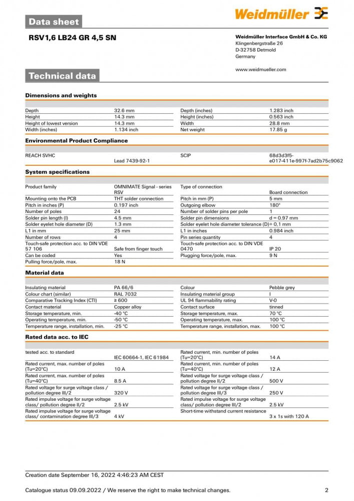 WEIDMULLER 1418300000 product document page 2