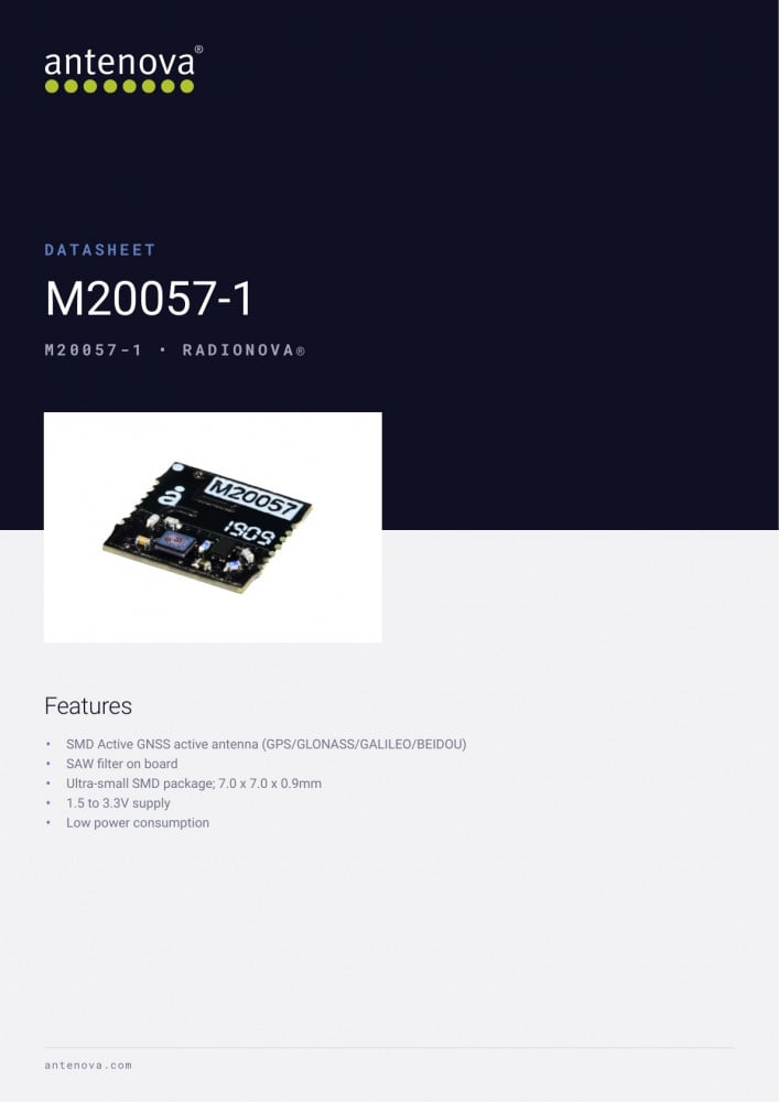 M20057-1 datasheet page 1