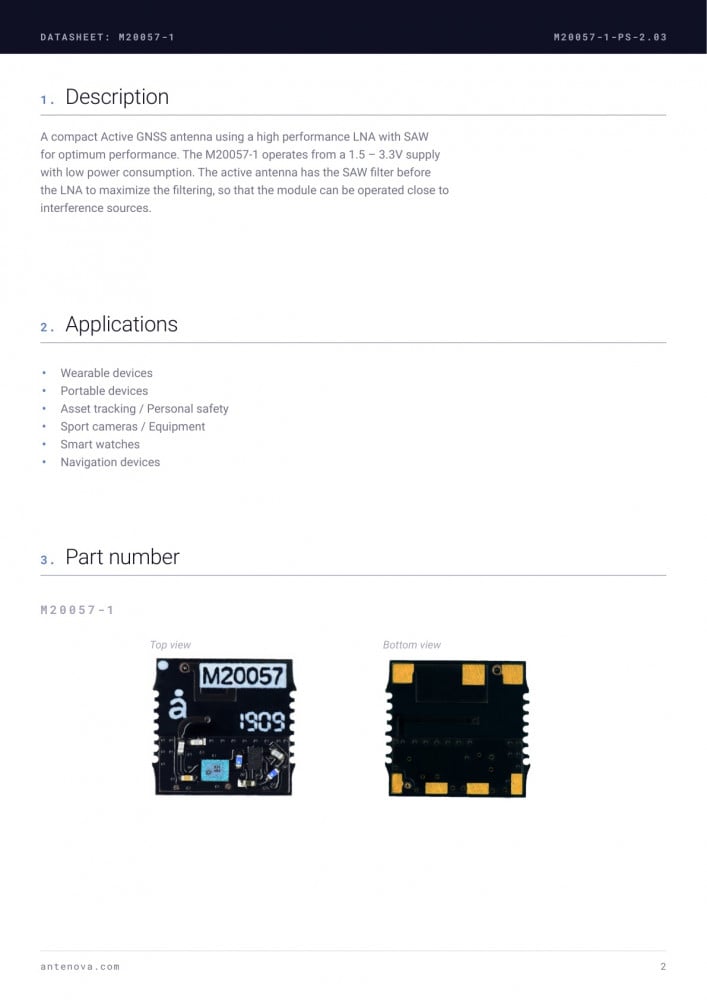 M20057-1 datasheet page 3