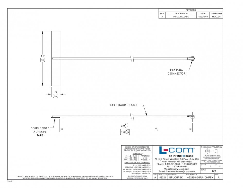 HG2458-04PU-100IPEX technical document preview