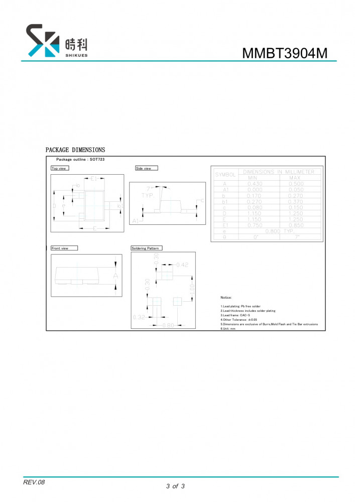 MMBT3904M datasheet page 3