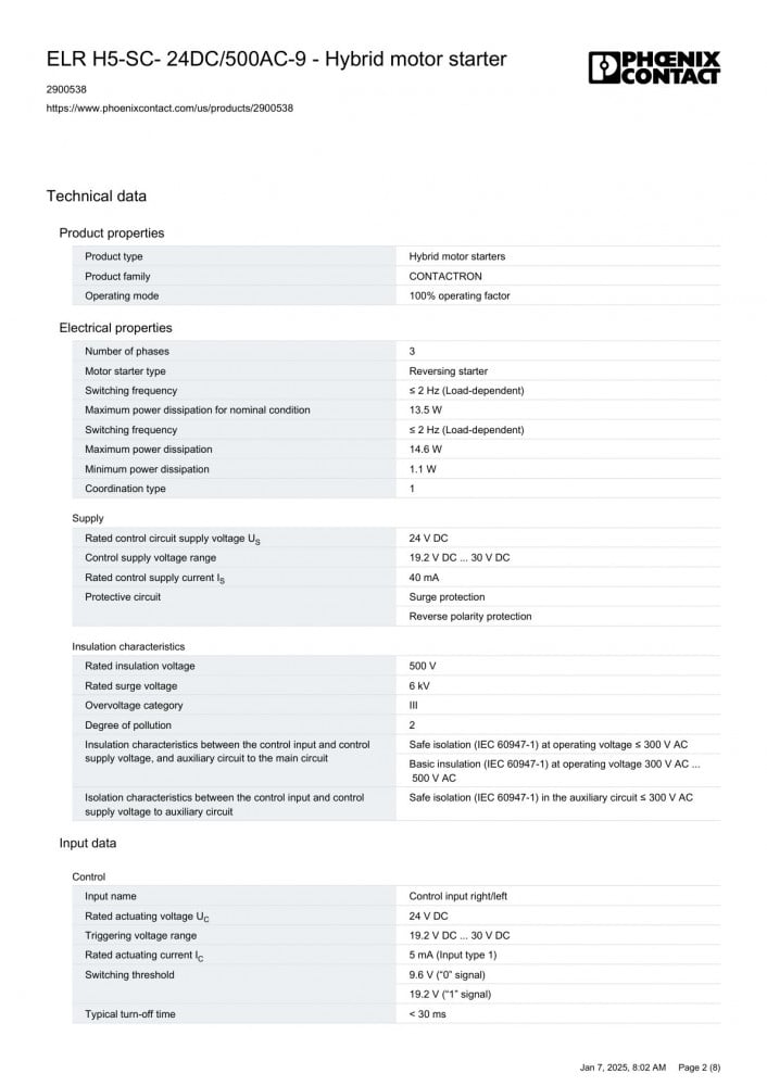 Phoenix Contact 2900538 document page 2