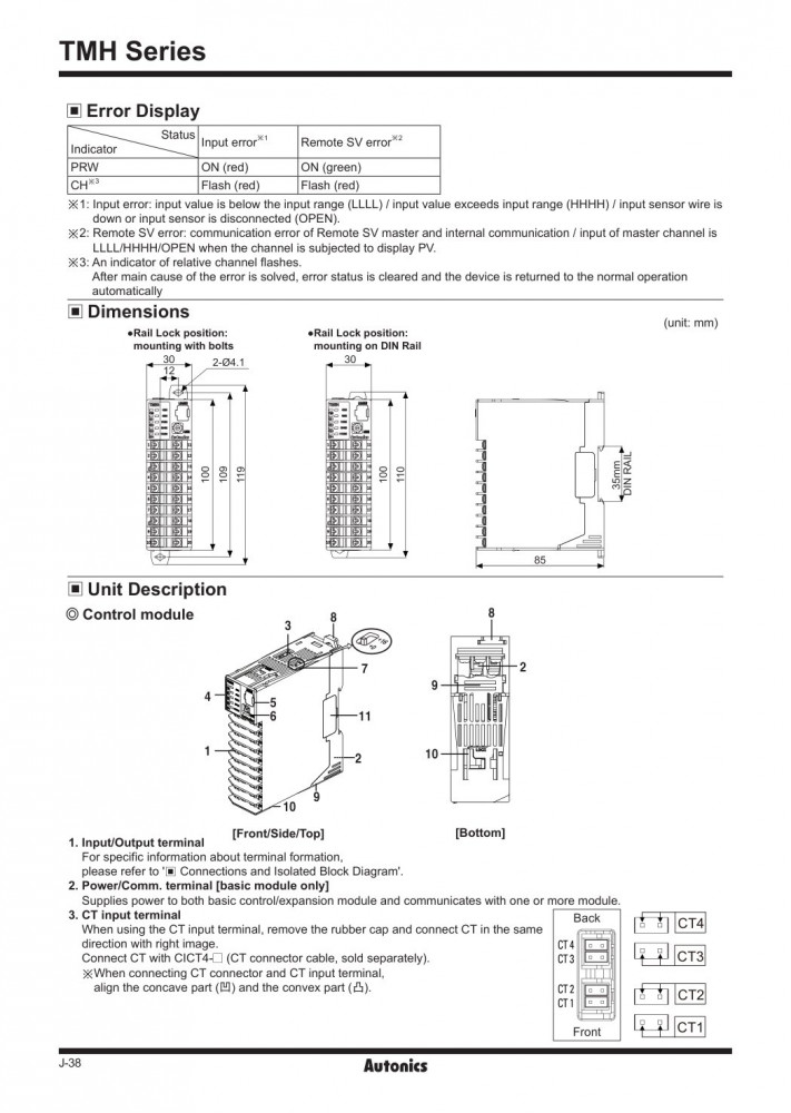 TMH Series technical document page 7