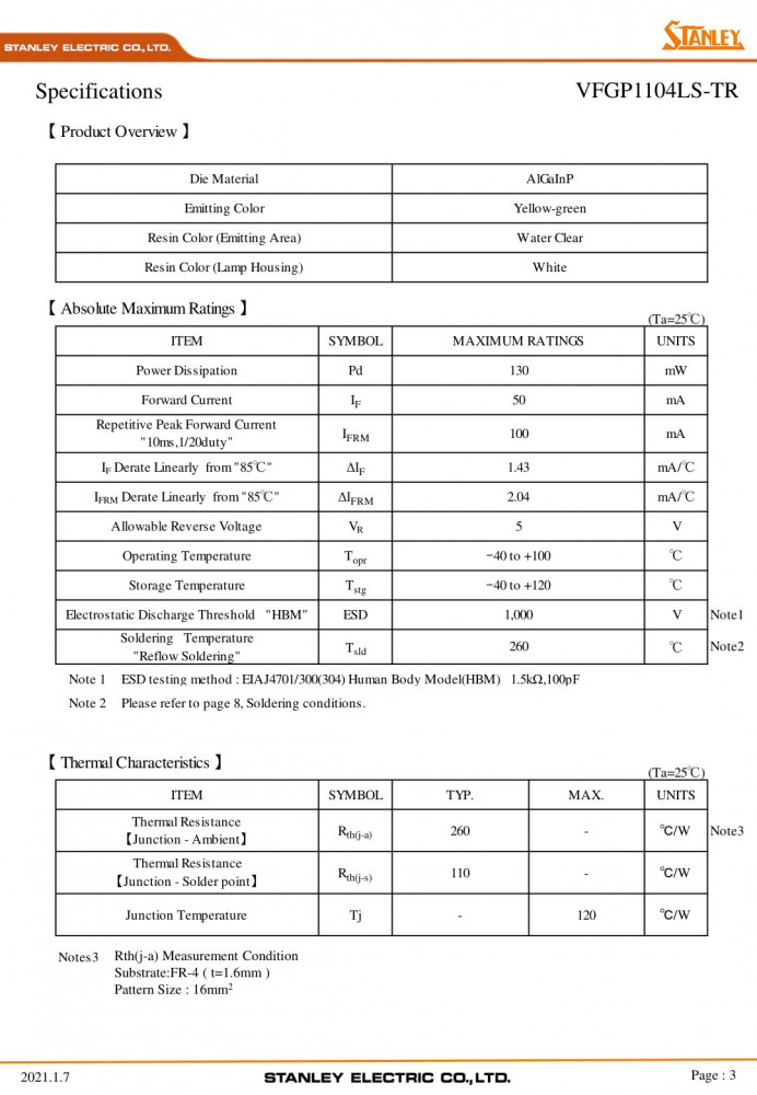 VFGP1104LS-TR datasheet page 3