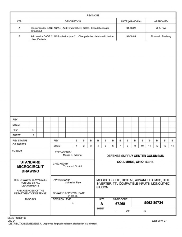 54ACT11004FK/B datasheet page 2