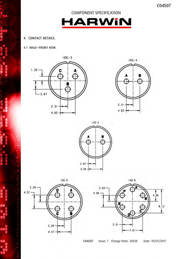Harwin C90 specification page 5