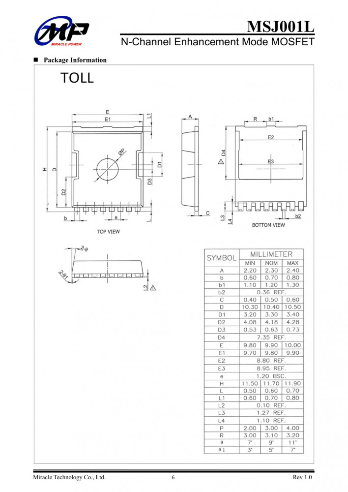 MSJ001L datasheet page 6