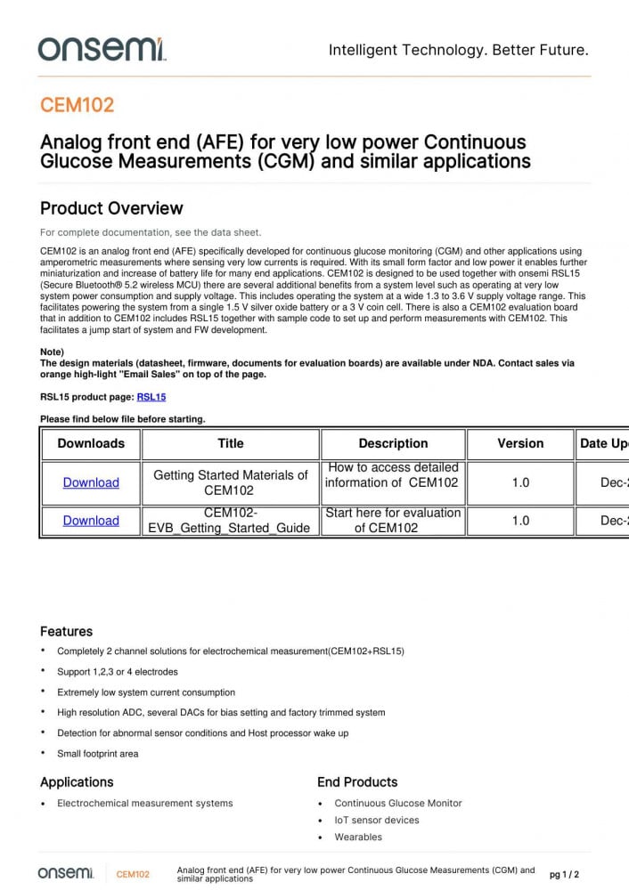 CEM102 technical document page 1