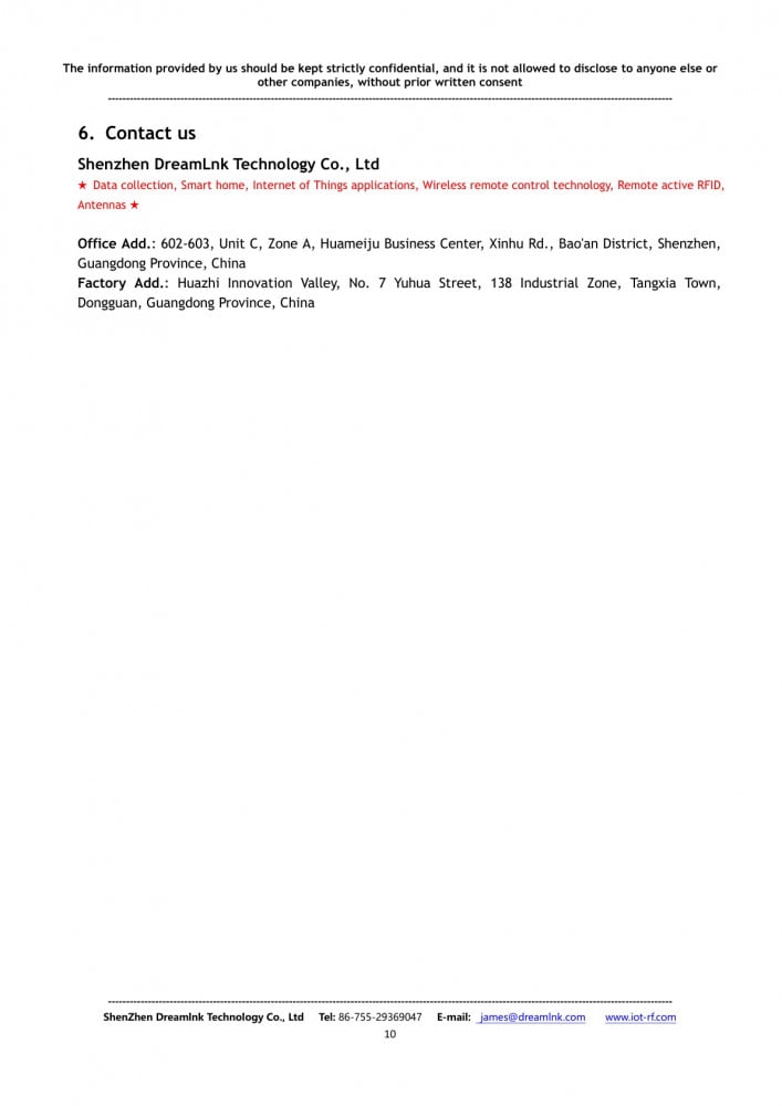 DL-J004 technical document page 10