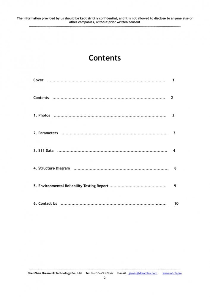 DL-J004 technical document page 2