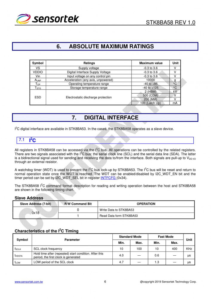 STK8BA58 datasheet page 7