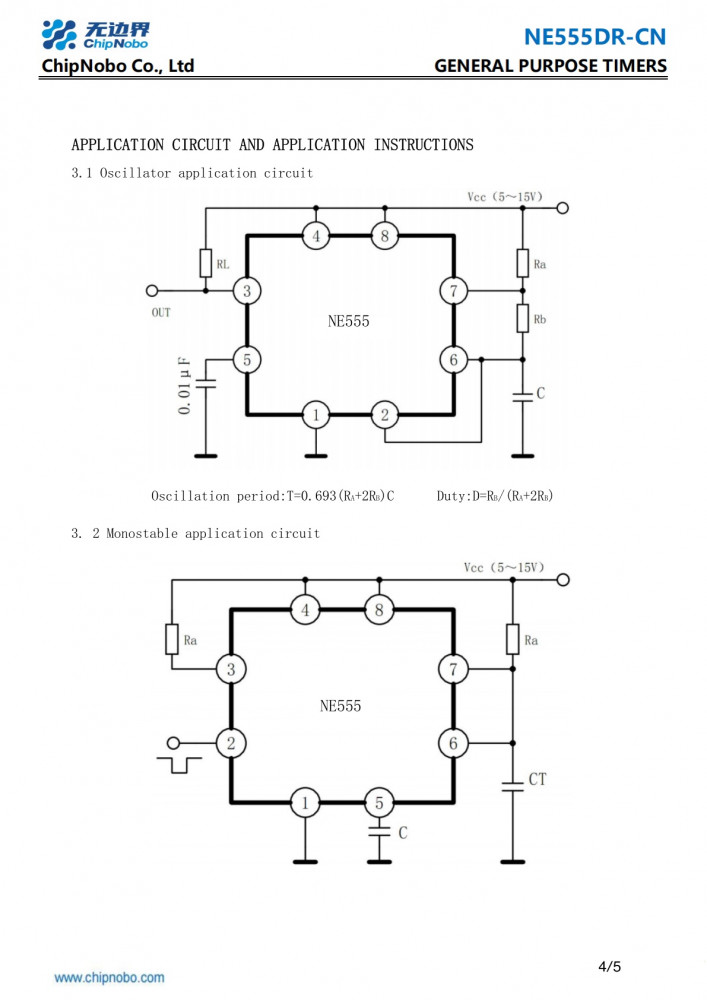 NE555DR-CN technical document page 4
