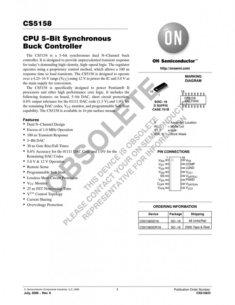 CS5158 datasheet preview, page 2