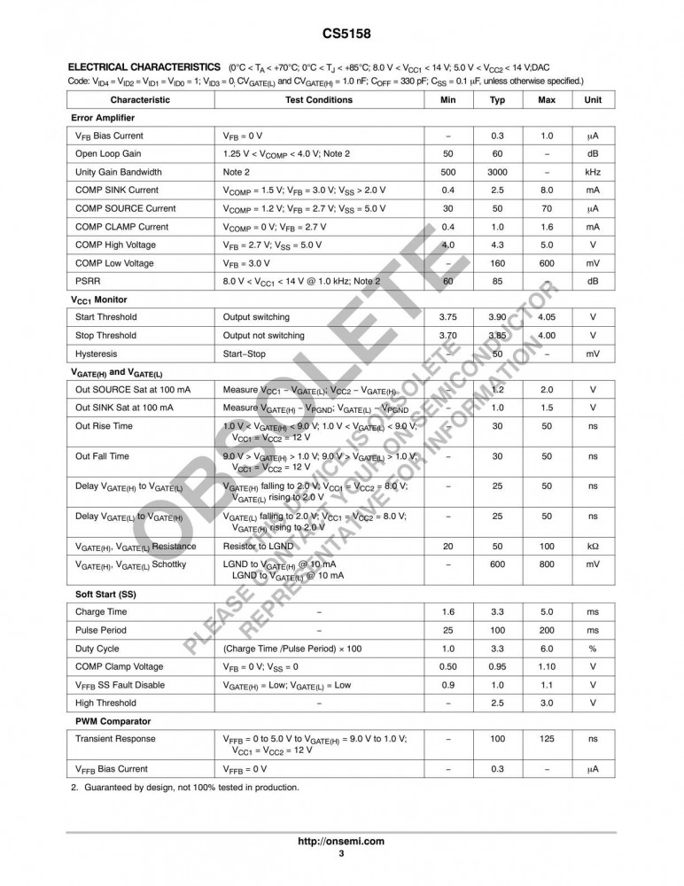 CS5158 datasheet preview, page 4