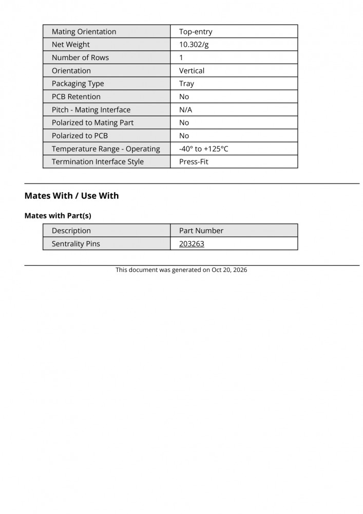 MOLEX 2043130006 technical document page 3