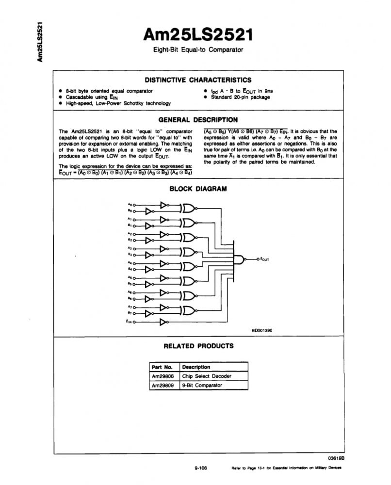 AM25LS2521 documentation page 1