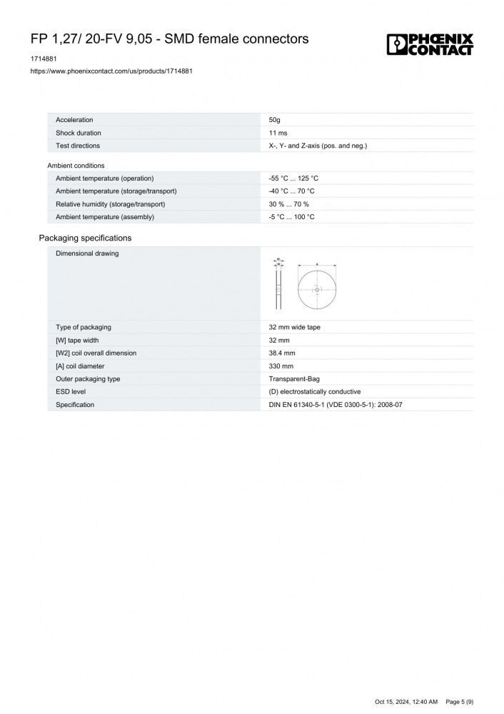 Phoenix Contact 1714881 product documentation page 5