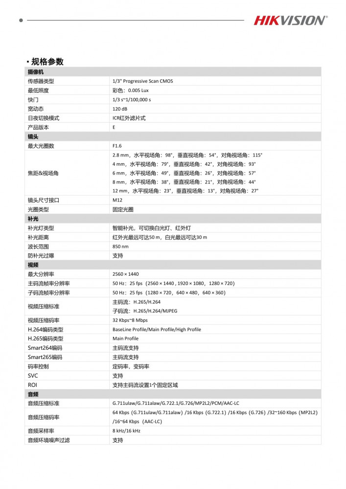 DS-2CD3T46(D)WDV3-L datasheet page 2