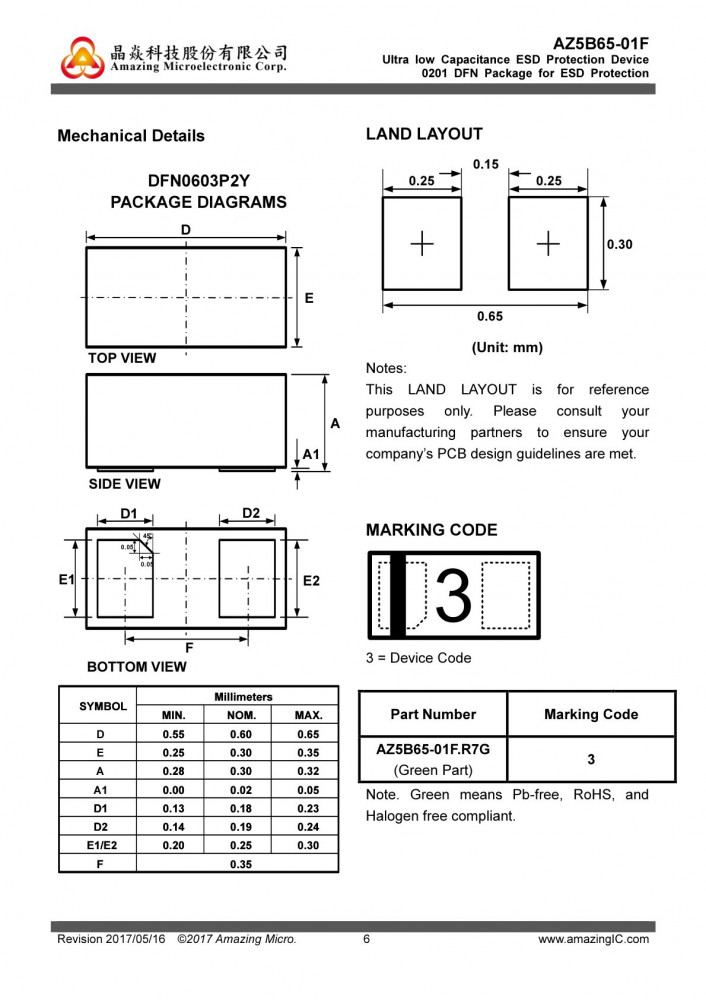 AZ5B65-01F datasheet page 6