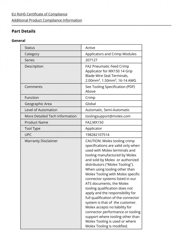 Technical document image 2 for MOLEX 638083310