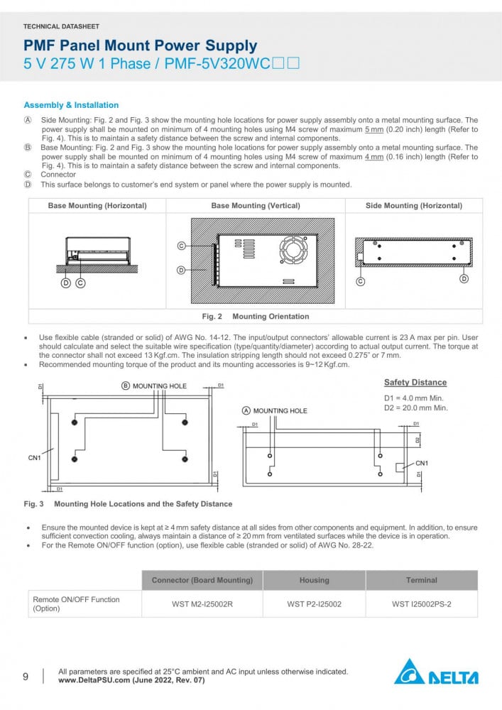 DELTA PMF datasheet page 9