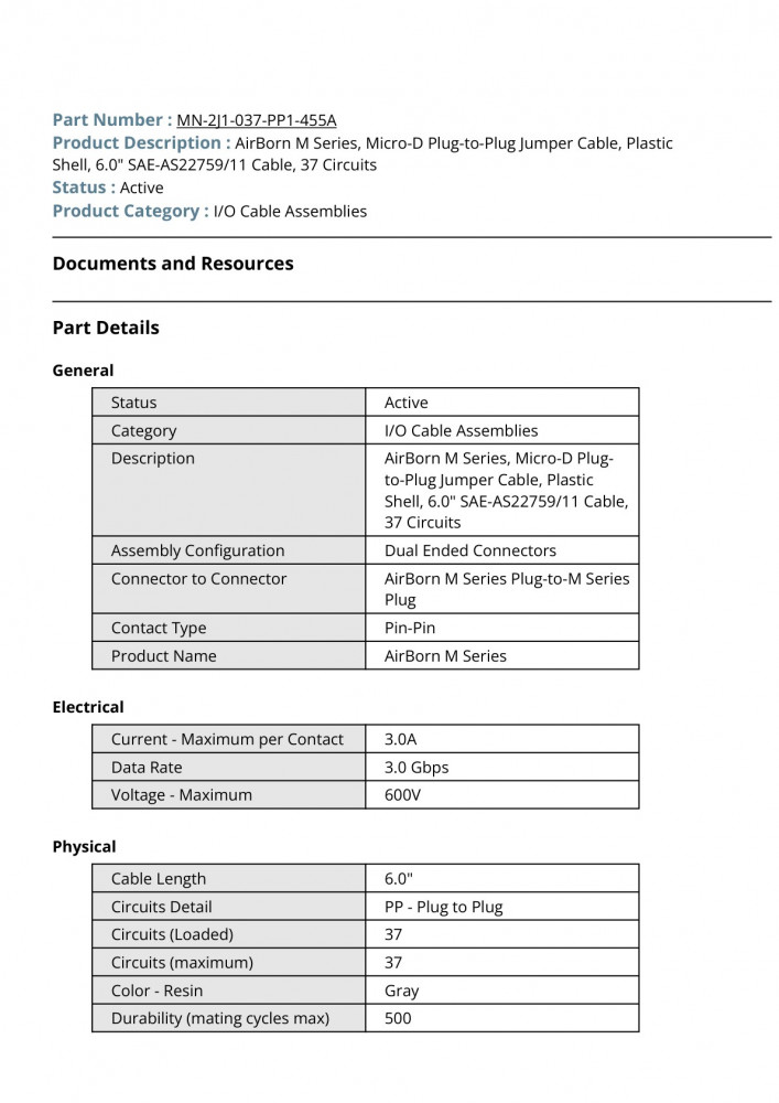 Product document image, page 1