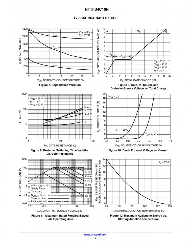 NTTFS4C10NTAG datasheet page 5