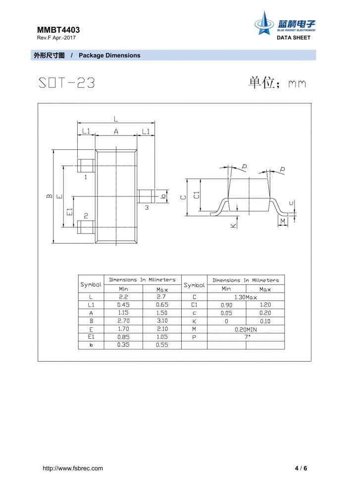 MMBT4403 datasheet page 4