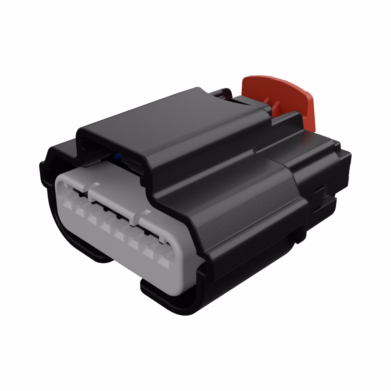 2.54mm MX64 Sealed Crimp Housing, Single Row, TE Generation Y Terminal, Black, 8 Circuits, Key A, with CPA Lock, Terminal 2 Plugged for sale