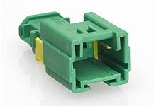 NSCC 3.33mm Pitch Male Pin Connector, Non-Sealed, 3 Circuits, Green for sale