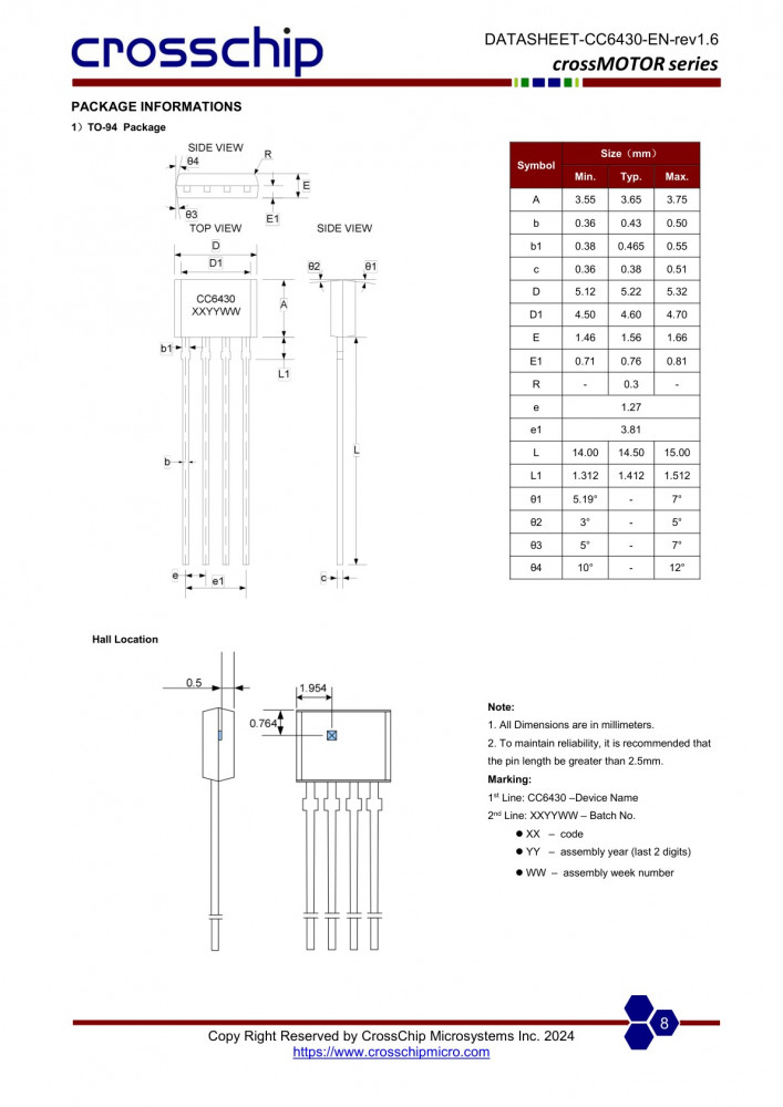 CC6430SS datasheet page 8