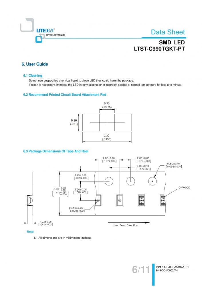 LTST-C990TGKT-PT datasheet page 7