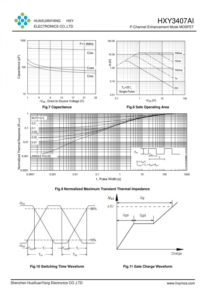 HXY3407AI datasheet page 4