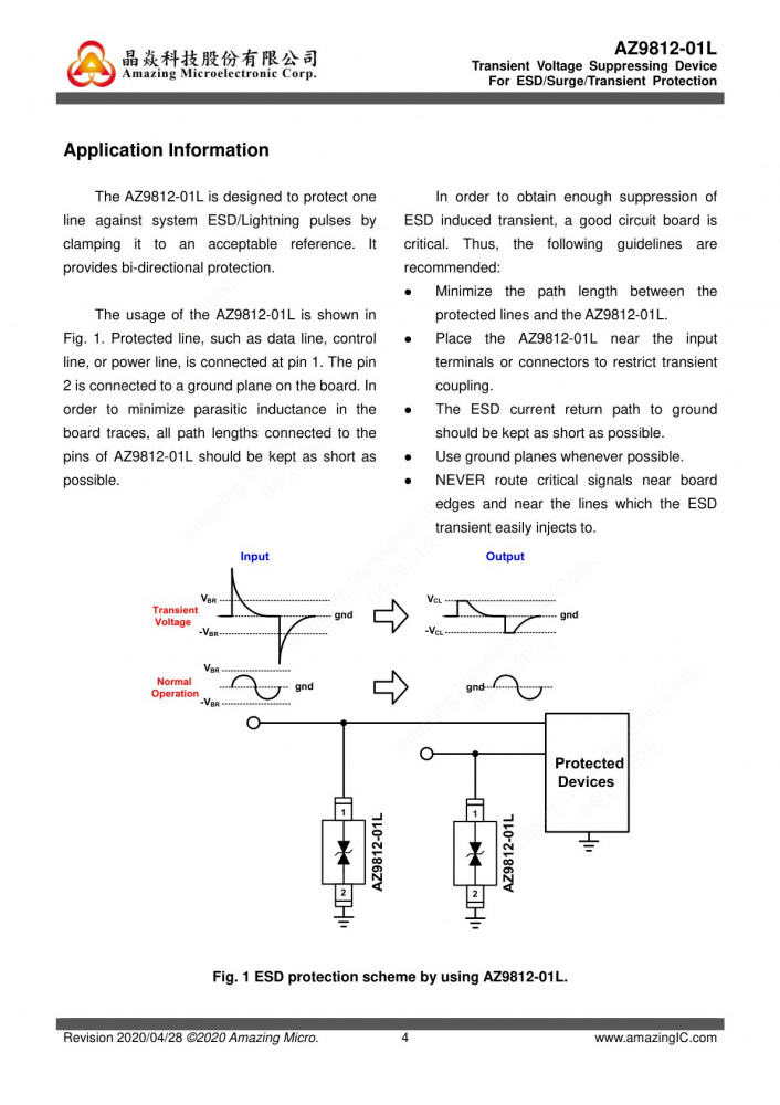 AZ9812-01L datasheet page 4