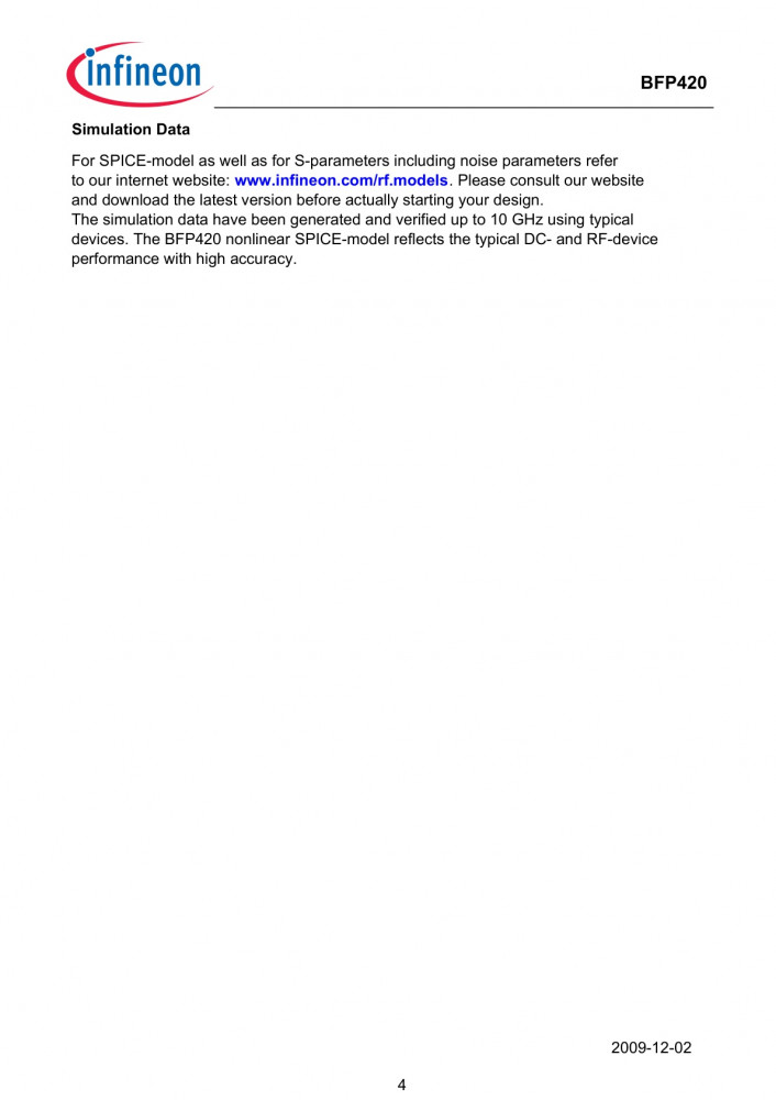 BFP420 datasheet page 4