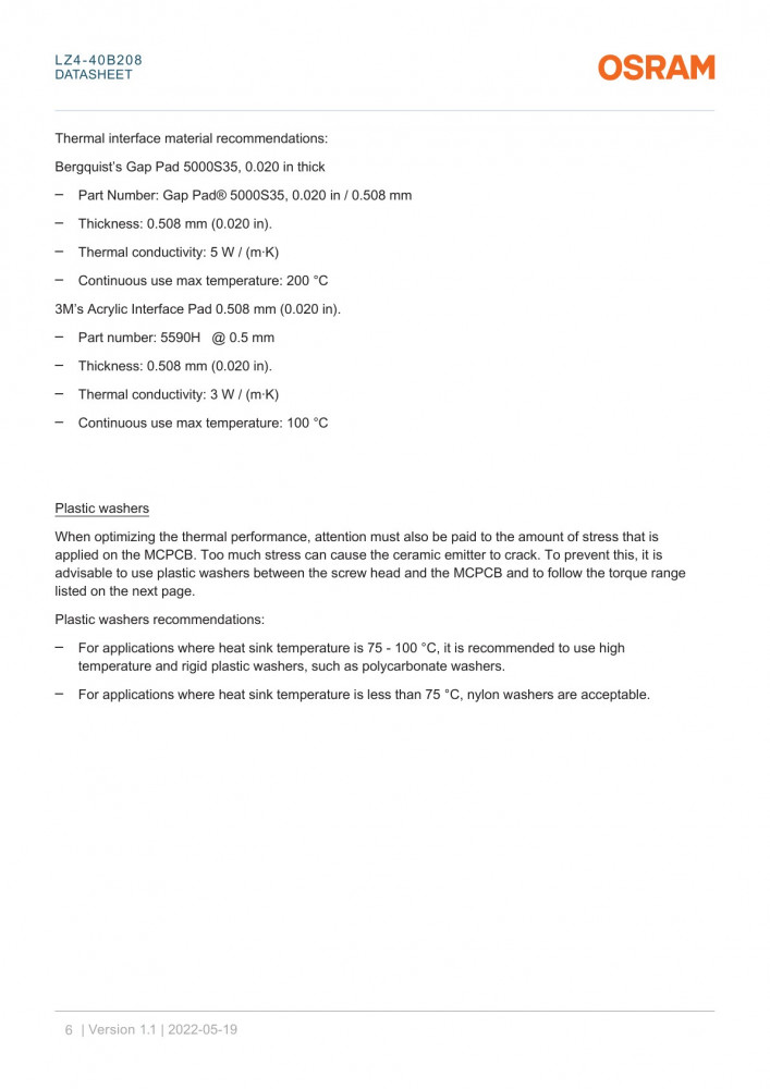 LZ4-40B208 datasheet page 6
