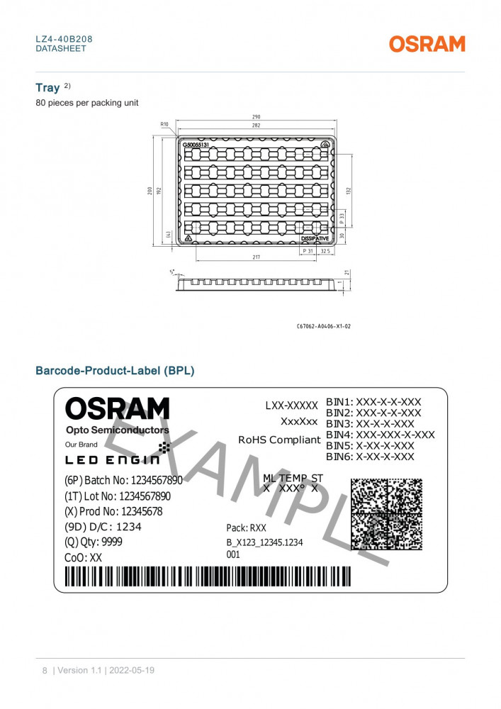 LZ4-40B208 datasheet page 8