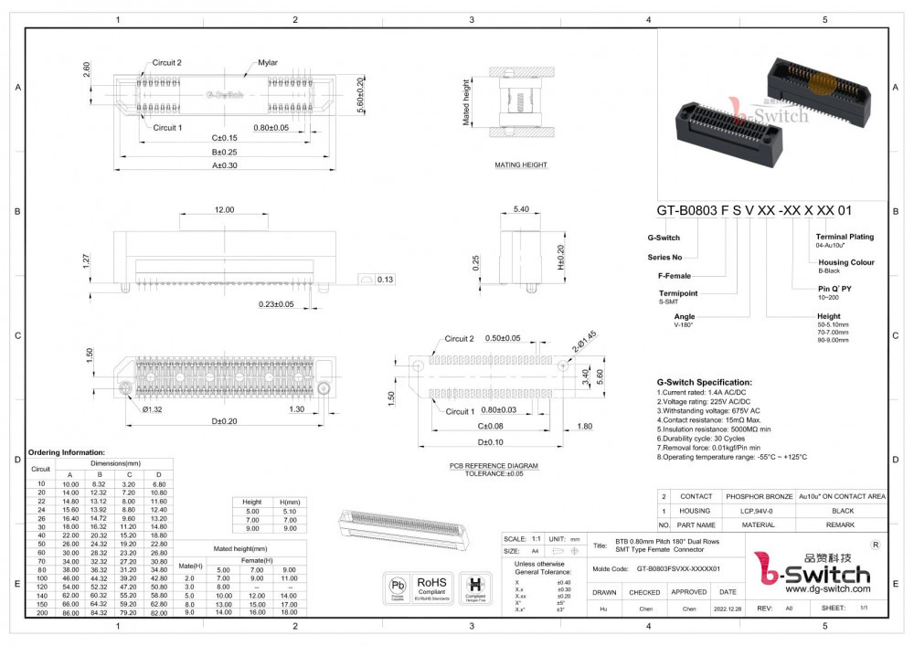 GT-B0803FSV70-20B0401 technical drawing