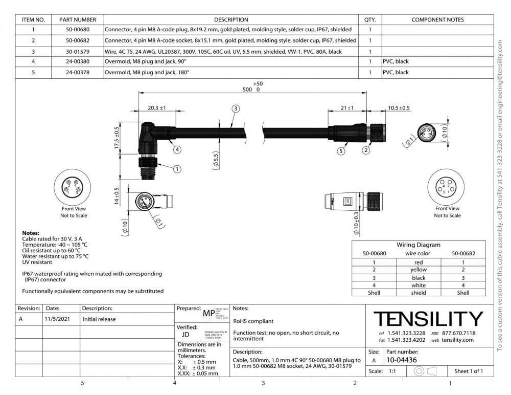 Tensility International 10-04436 assembly drawing