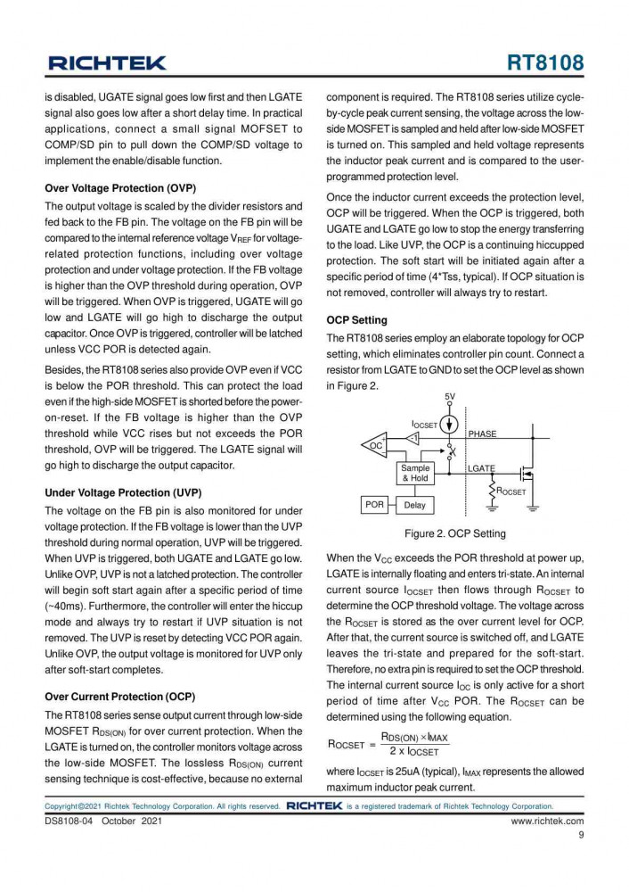 RT8108 datasheet page 9