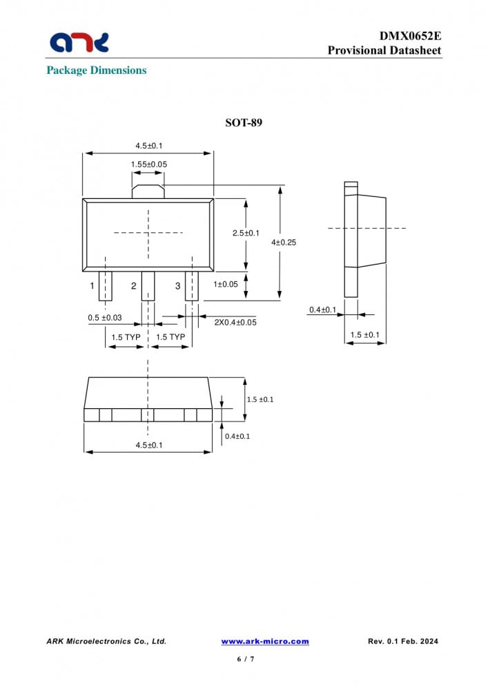 DMX0652E datasheet page 6