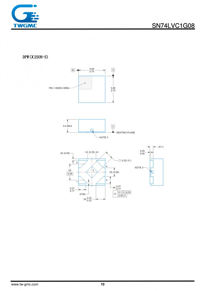 SN74LVC1G08DCKR technical document page 10