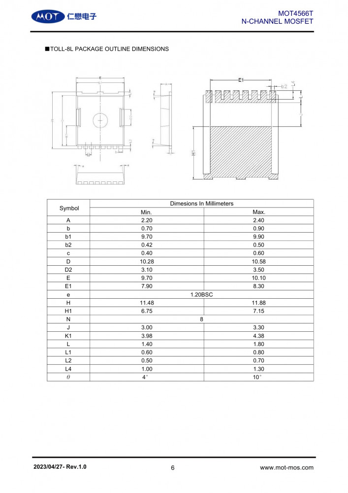 MOT4566T datasheet page 6
