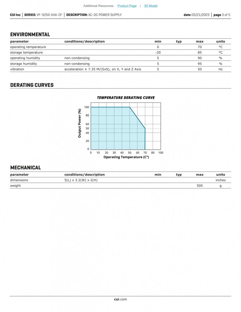 VF-S250-12A-CF datasheet page 3