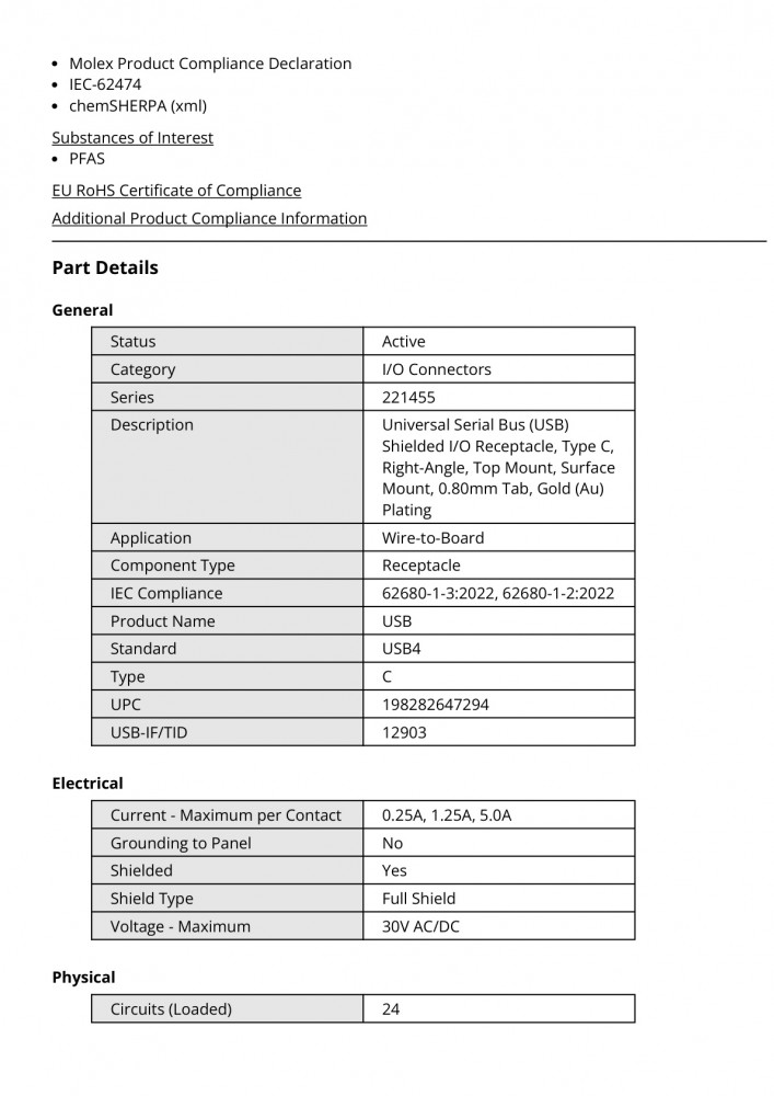 MOLEX 2214550001 document image 2