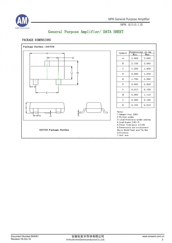 MMBT3904 datasheet page 3